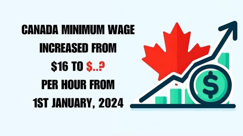Canada Minimum Wage Increased from 1st January 2024: Check New Wages